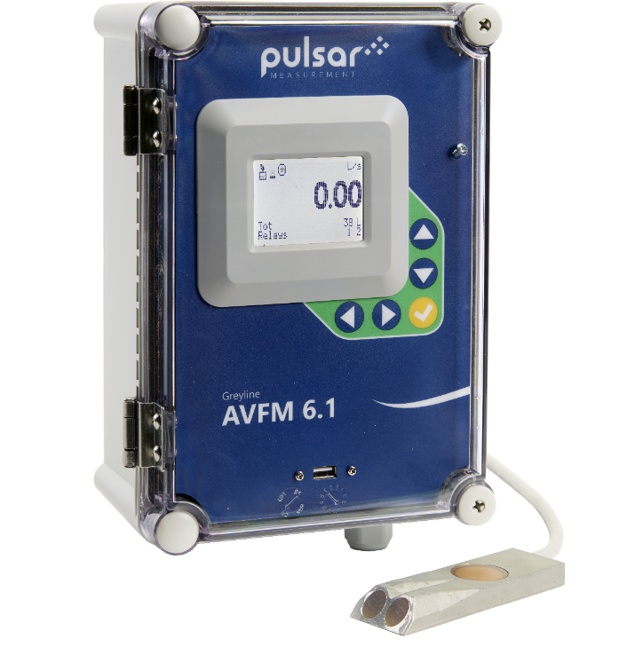 Area Velocity Meter uses a Submersible Ultrasonic Sensor Measuring both ...